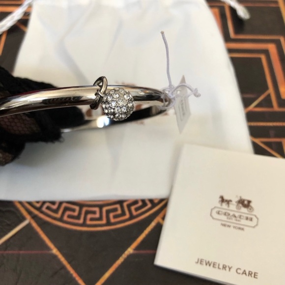 Coach | Jewelry | Nwt Coach Pave Ball Bangle | Poshmark